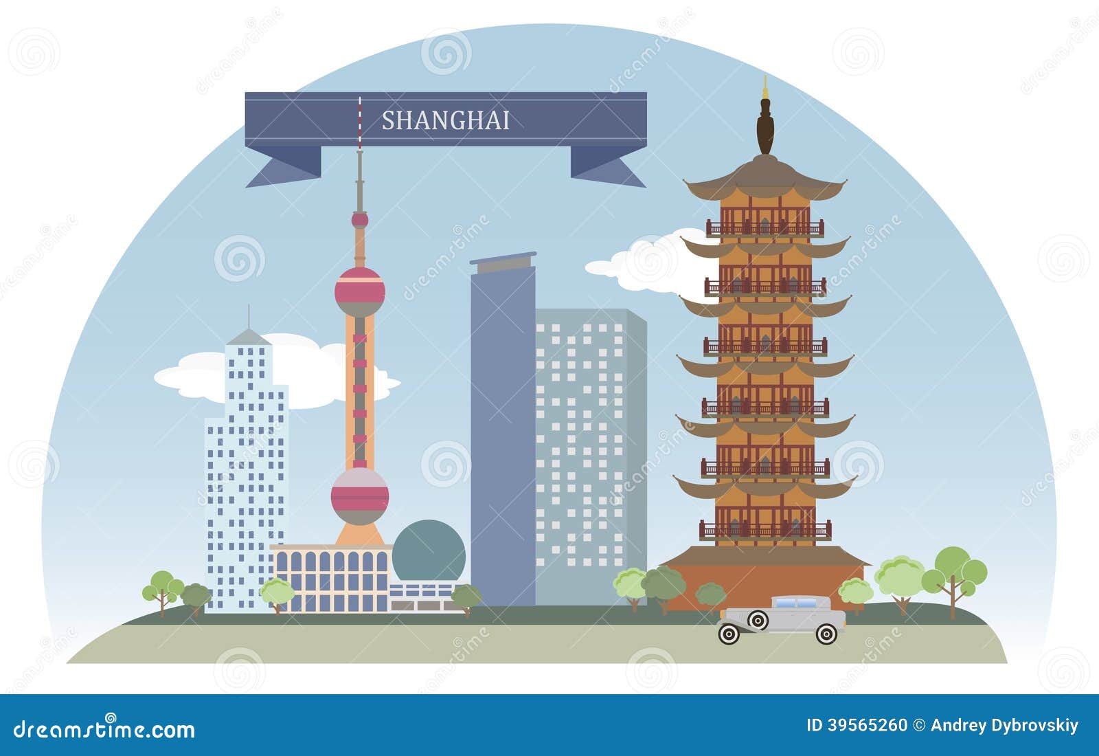 Shanghai China City Map In Retro Style In Golden Color. Outline Map ...