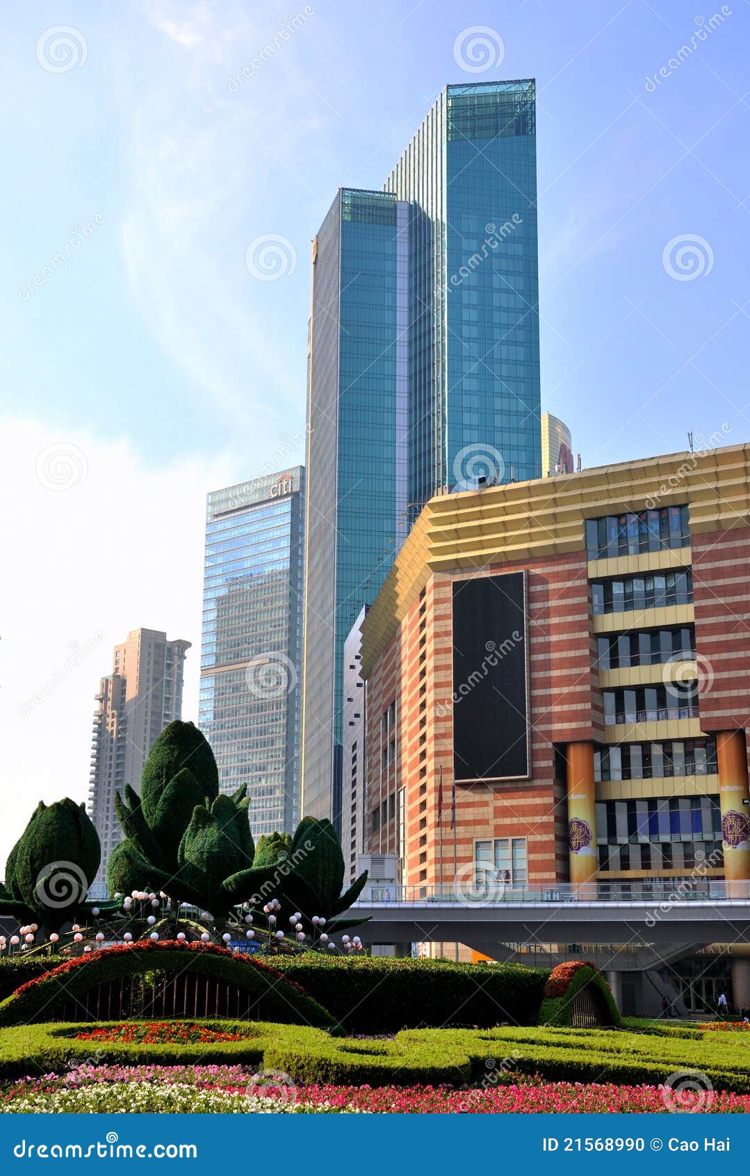 Shanghai Commercial Area in Lujiazui Editorial Image - Image of ...