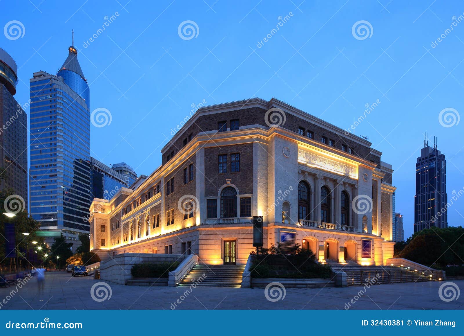 Shanghai Concert Hall stock image. Image of exterior - 32430381