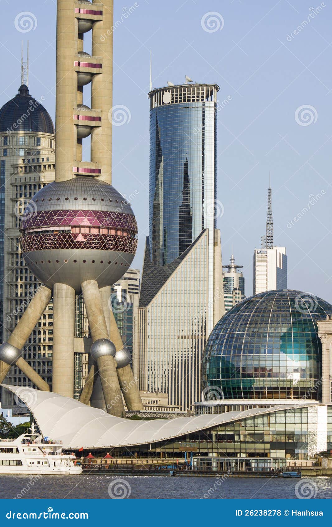 Shanghai downtown stock photo. Image of architecture - 26238278