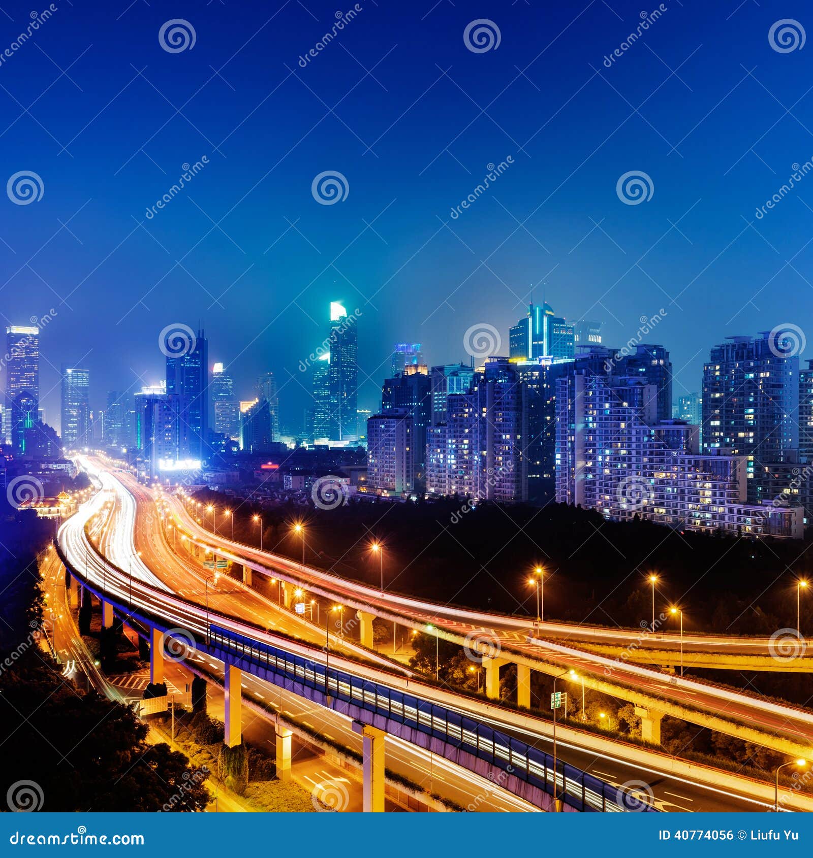 Shanghai interchange stock photo. Image of overpass, shanghai - 40774056