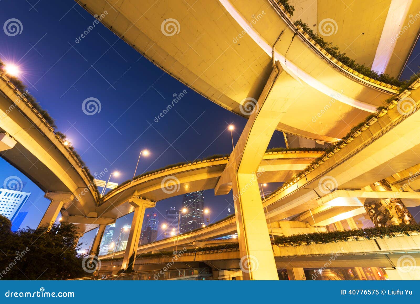 Shanghai interchange stock image. Image of freeway, motion - 40776575