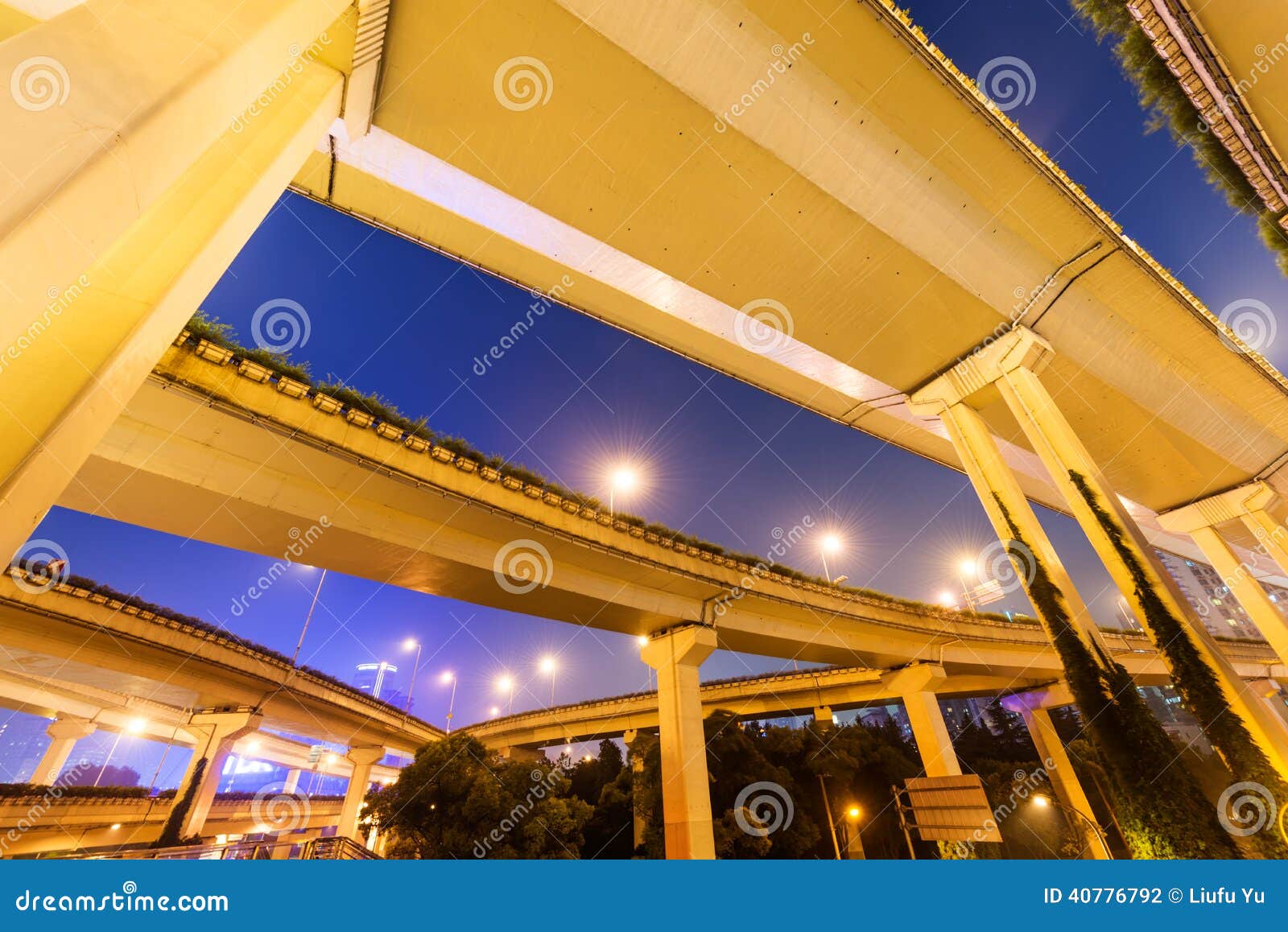 Shanghai interchange stock photo. Image of flyover, motorway - 40776792