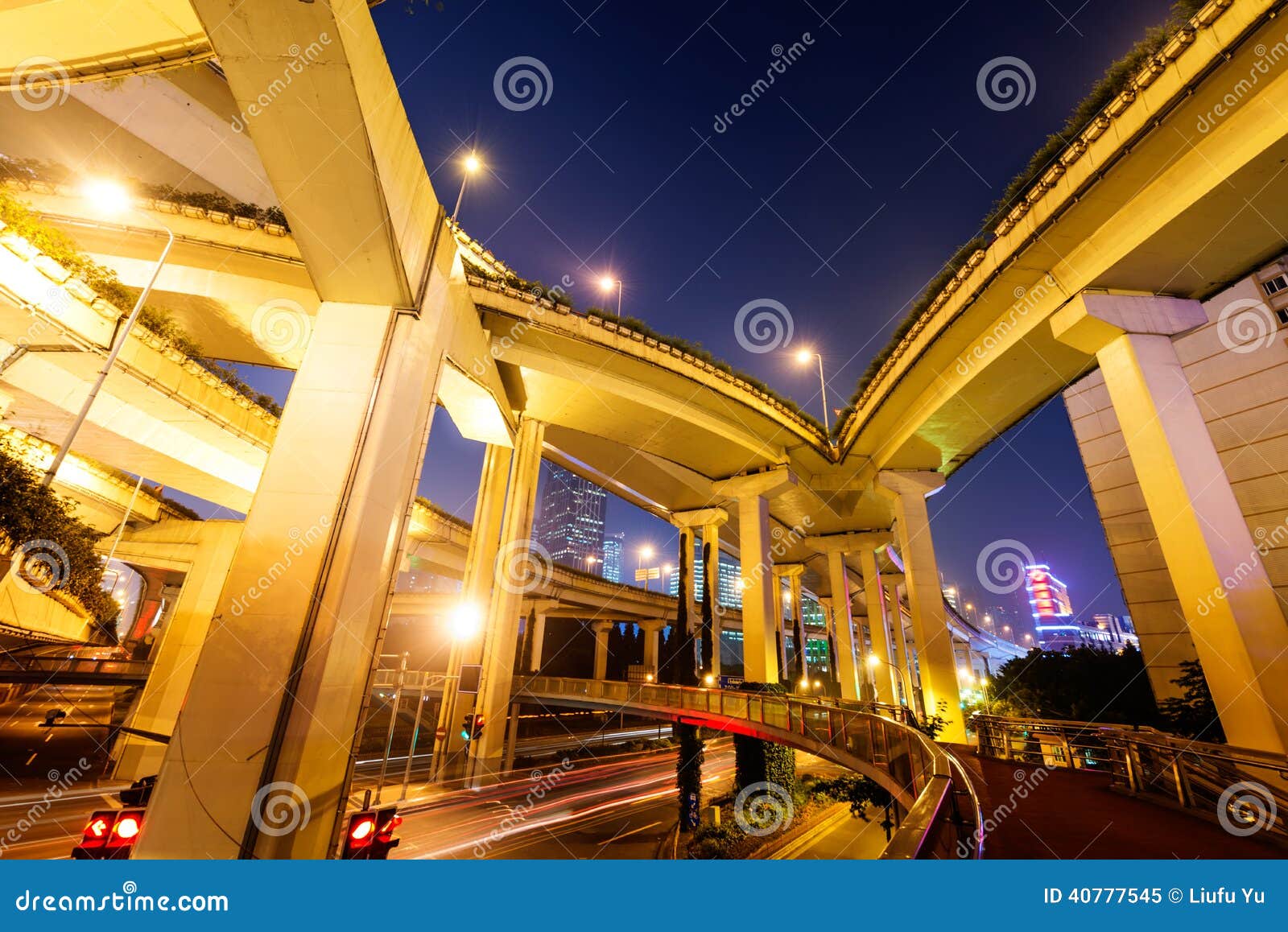 Shanghai interchange stock image. Image of cityscape - 40777545