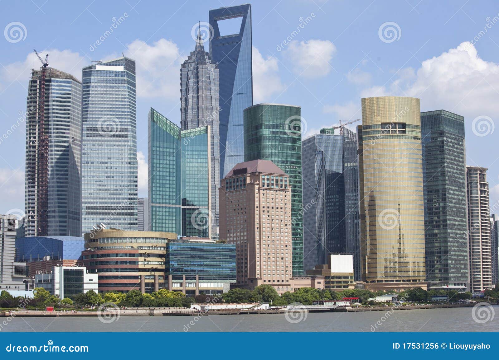 Shanghai Lujiazui stock photo. Image of jinmao, building - 17531256