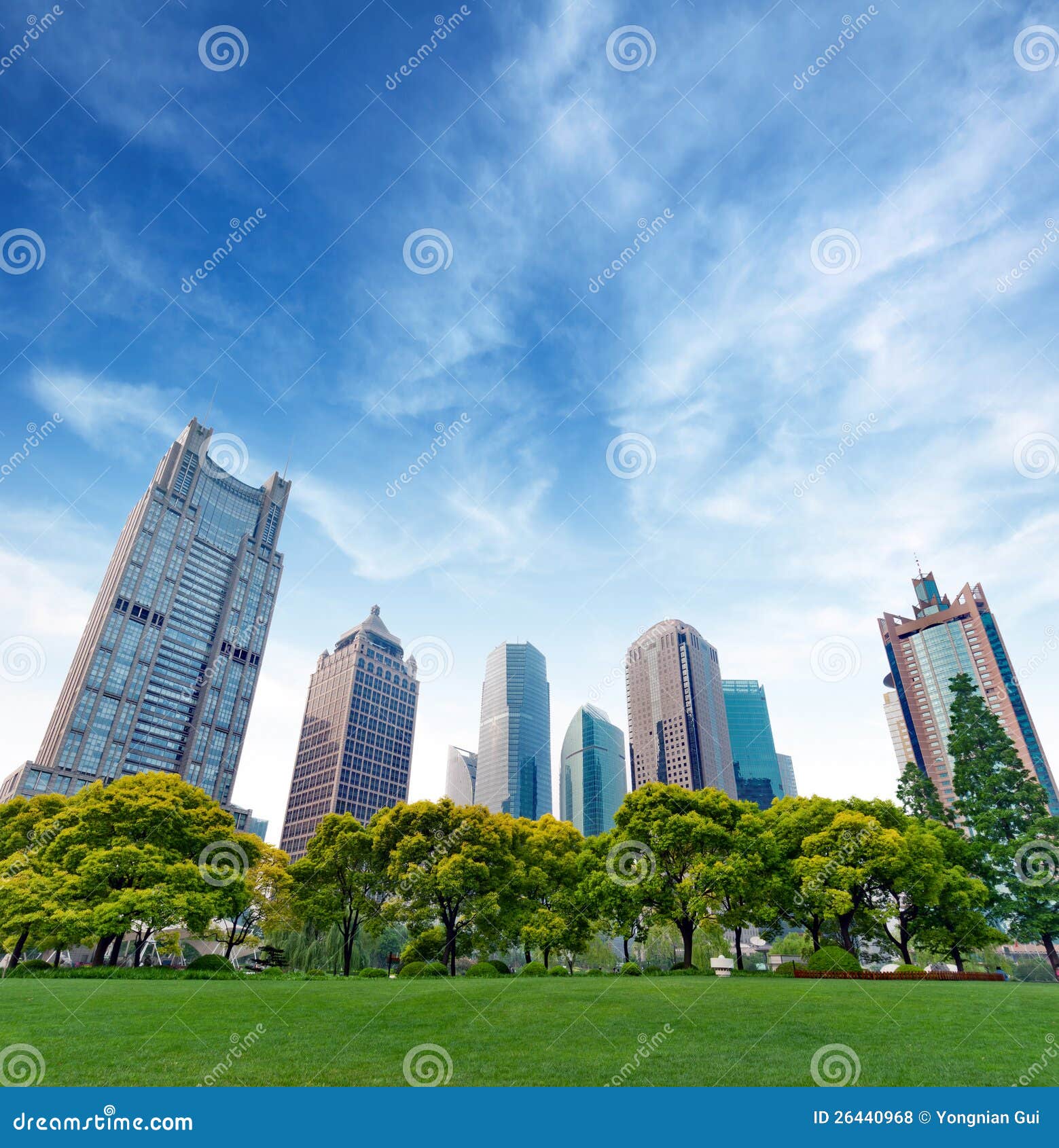 Shanghai Lujiazui Financial Center Skyscraper Stock Photo - Image of ...