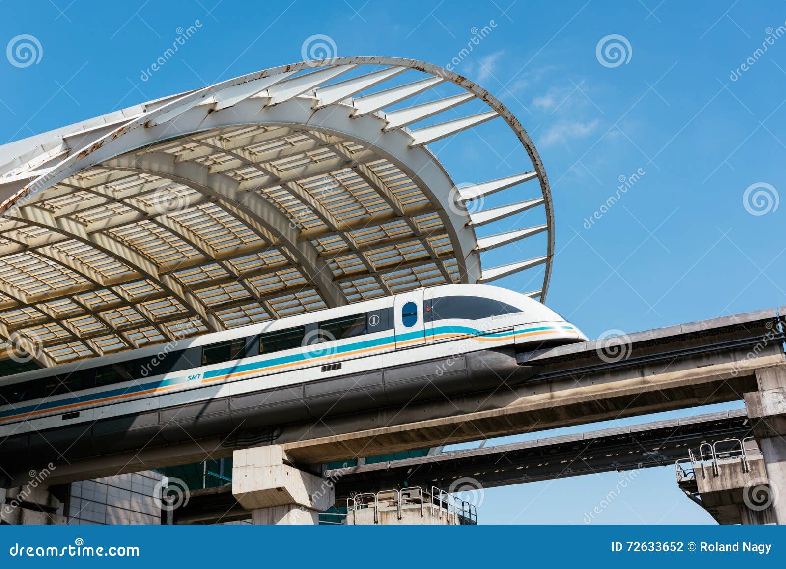 Shanghai Maglev Train editorial photography. Image of railroad - 72633652