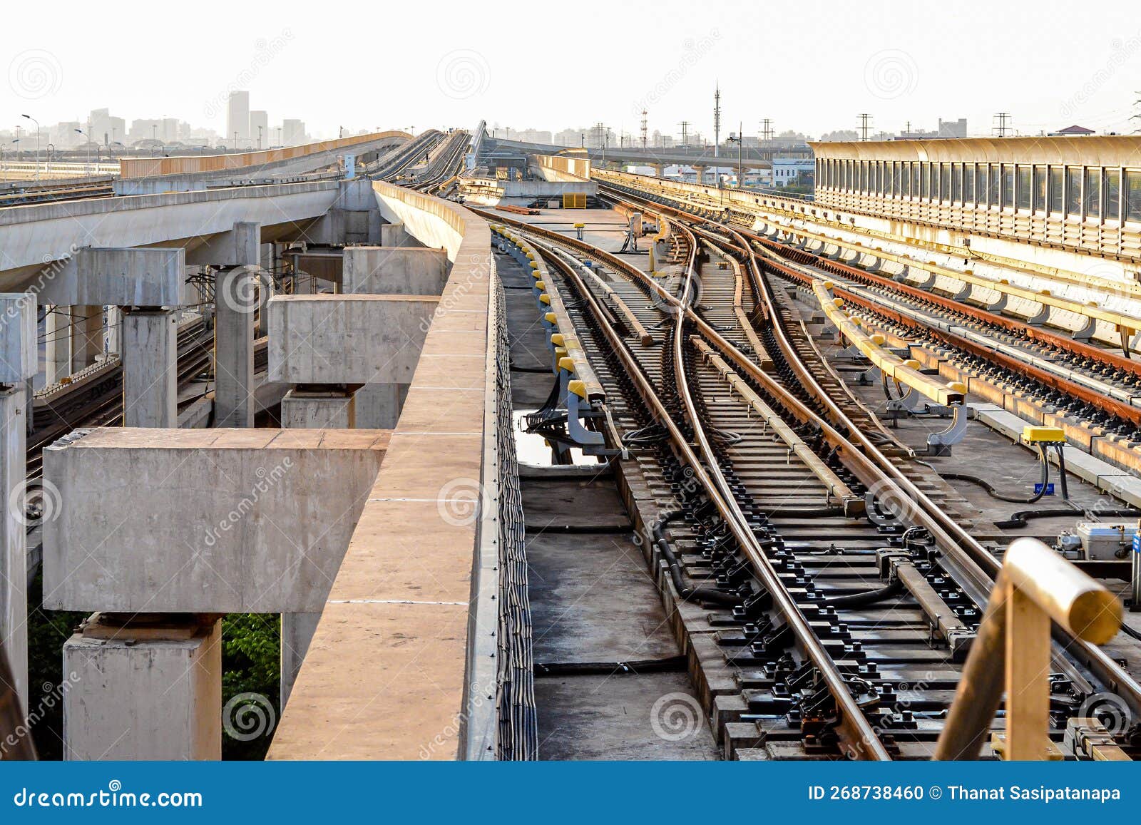 Shanghai Metro Train track stock photo. Image of electric - 268738460