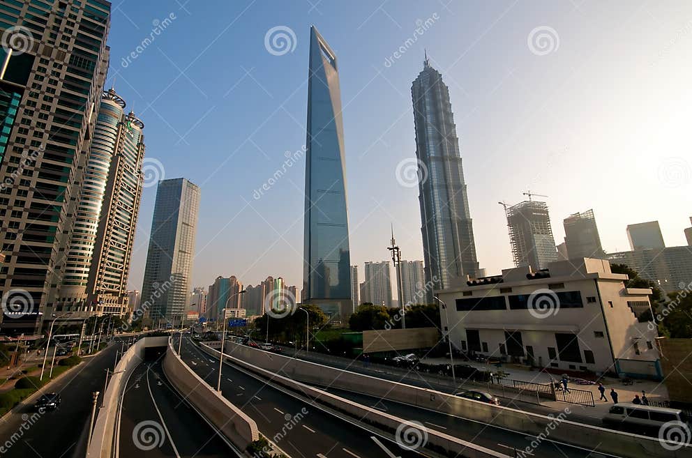 Shanghai Modern Infrastructure Stock Photo - Image of structure, world ...