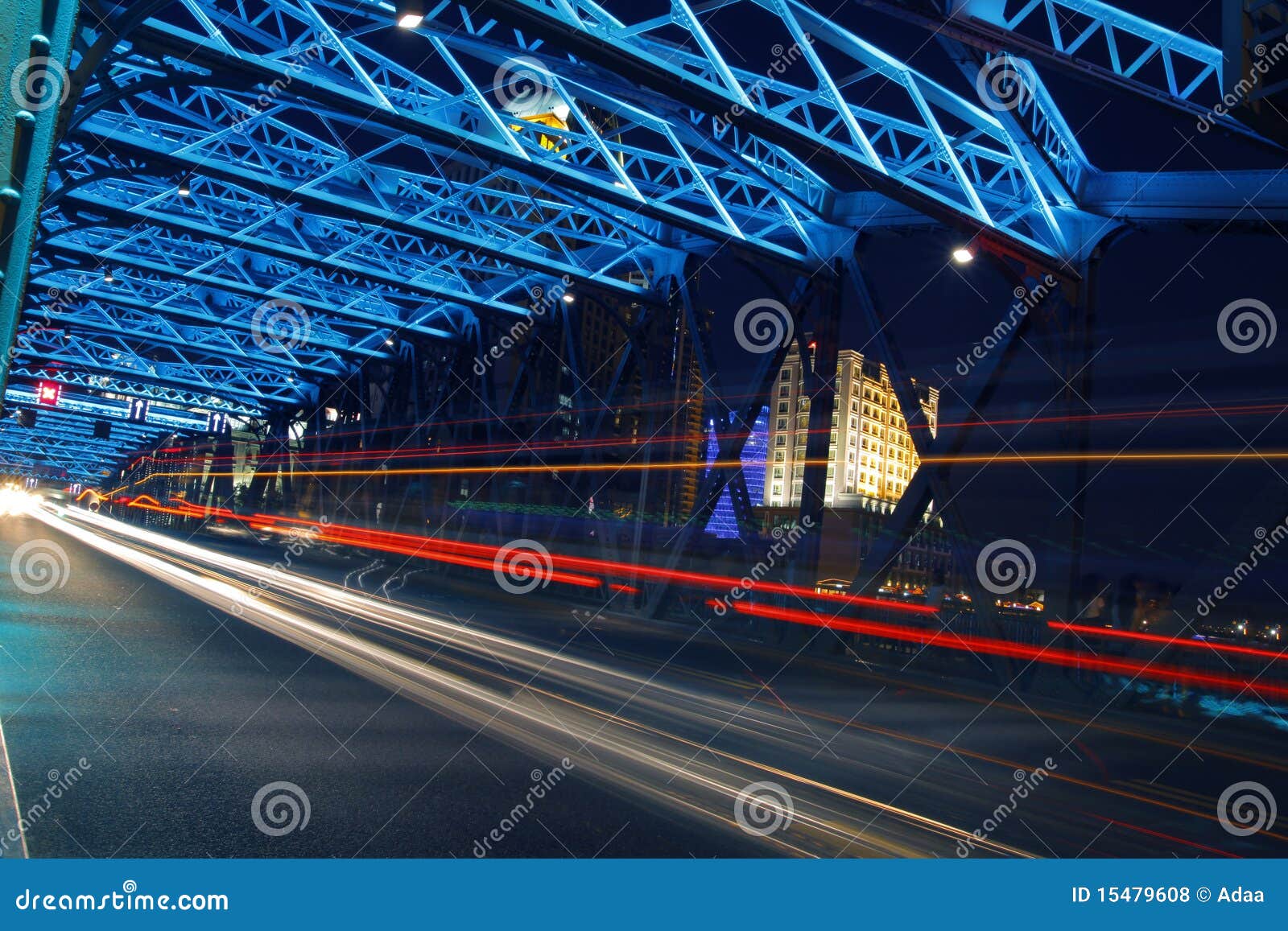 Shanghai Night View of the Garden Bridge Stock Photo - Image of bridge ...