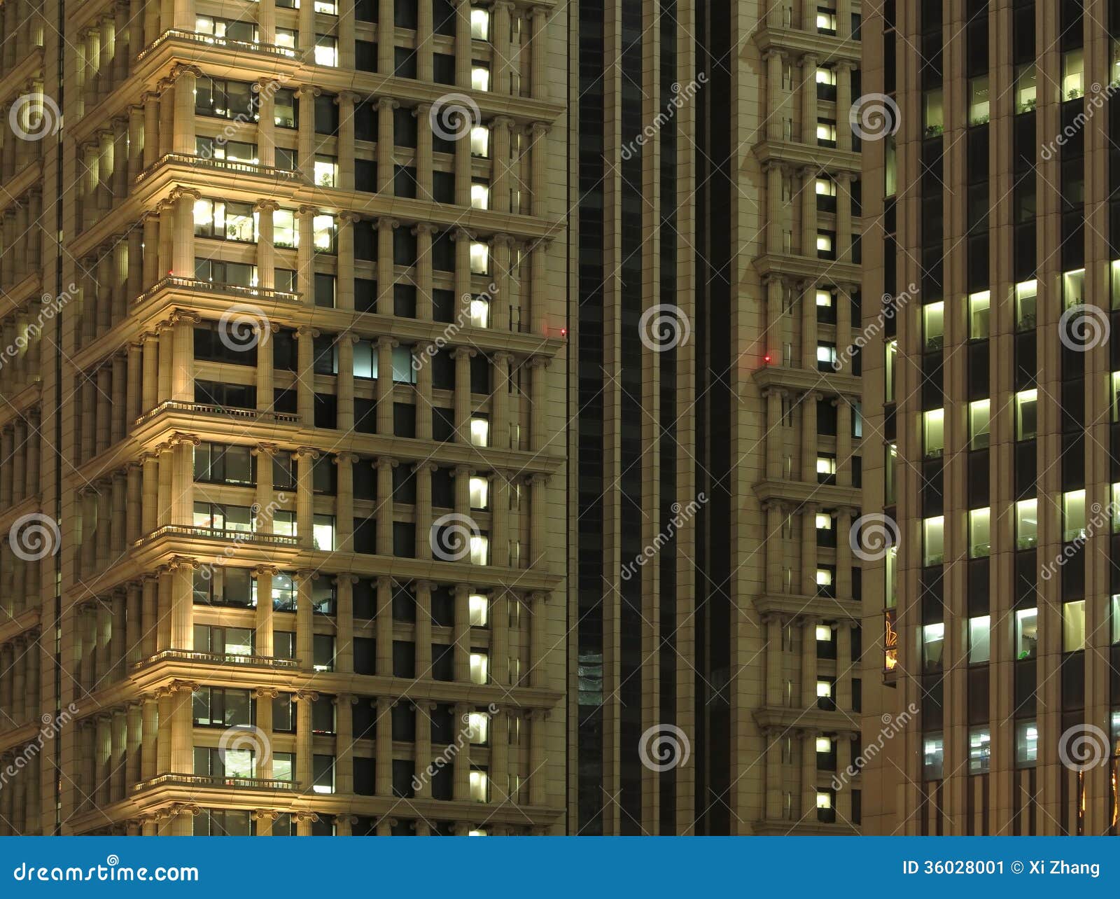 Shanghai Office Building Facade Stock Image - Image of fashion, chinese ...