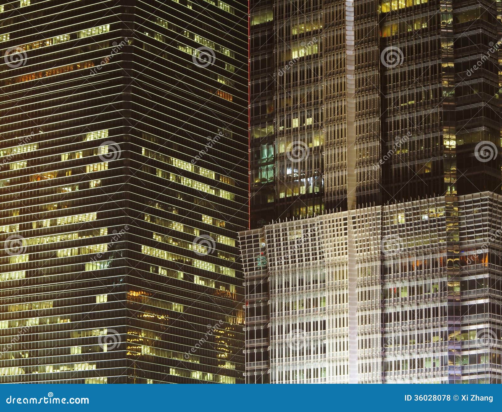 Shanghai Office Building Facade Stock Photo - Image of economy, chinese ...