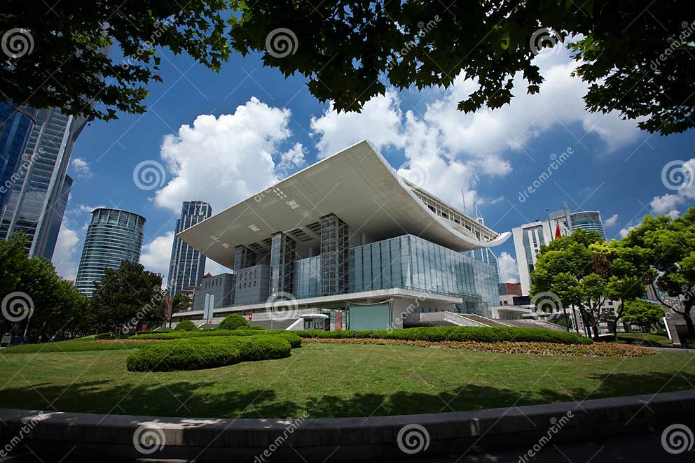 Shanghai Opera House stock photo. Image of square, venue - 17528838