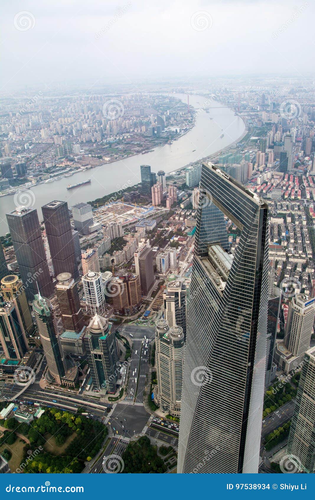 Shanghai Overview editorial stock image. Image of landscape - 97538934