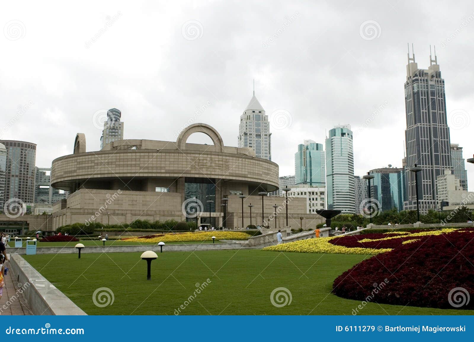 Shanghai - People s Square stock image. Image of cityscape - 6111279