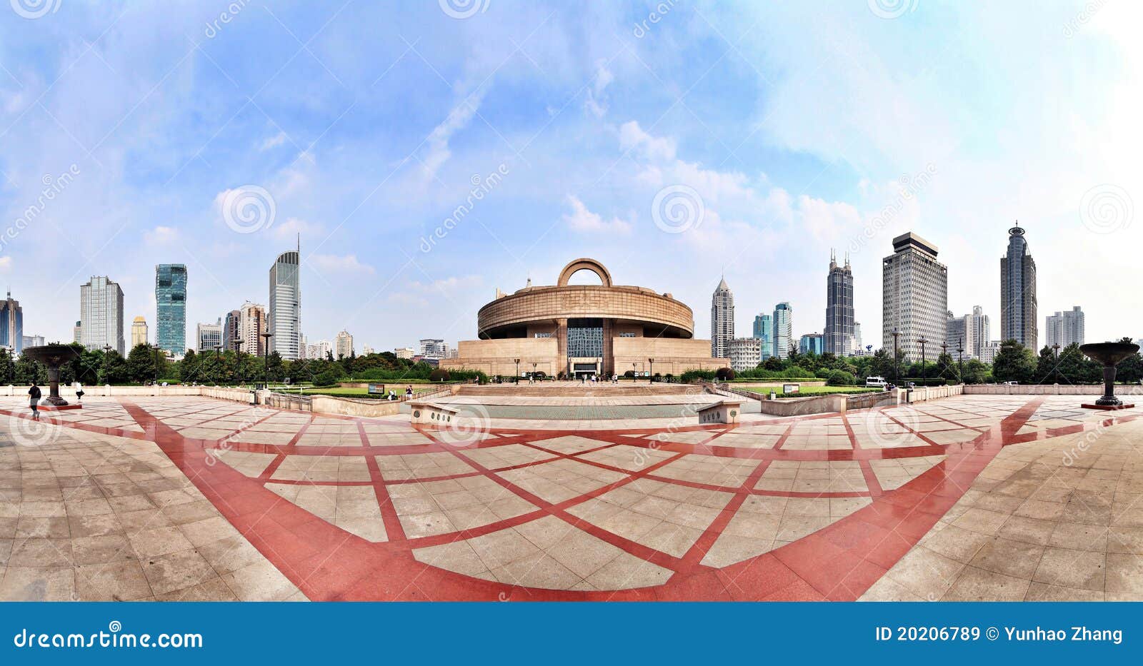 Shanghai People S Square Panoramic Editorial Stock Image - Image of ...