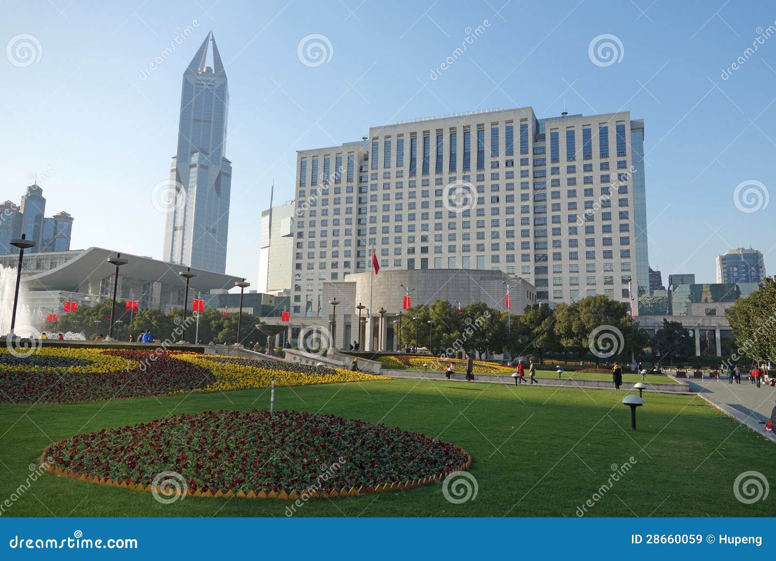 Shanghai Peoples Square editorial stock image. Image of asian - 28660059