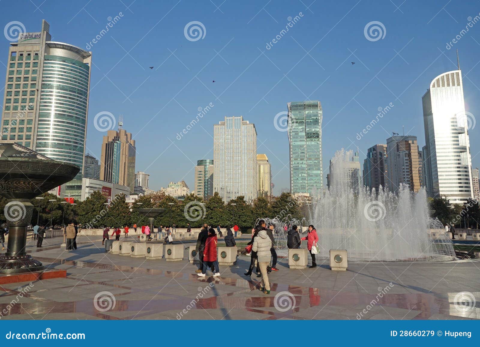 Shanghai Peoples Square editorial stock image. Image of blue - 28660279