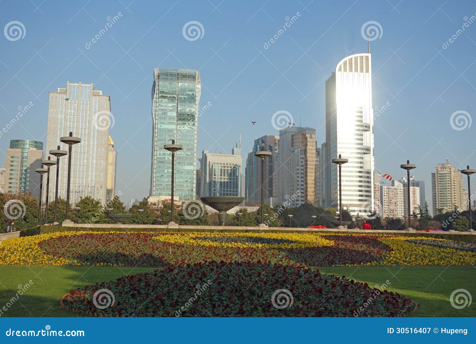 Shanghai Peoples Square editorial photography. Image of gardening ...