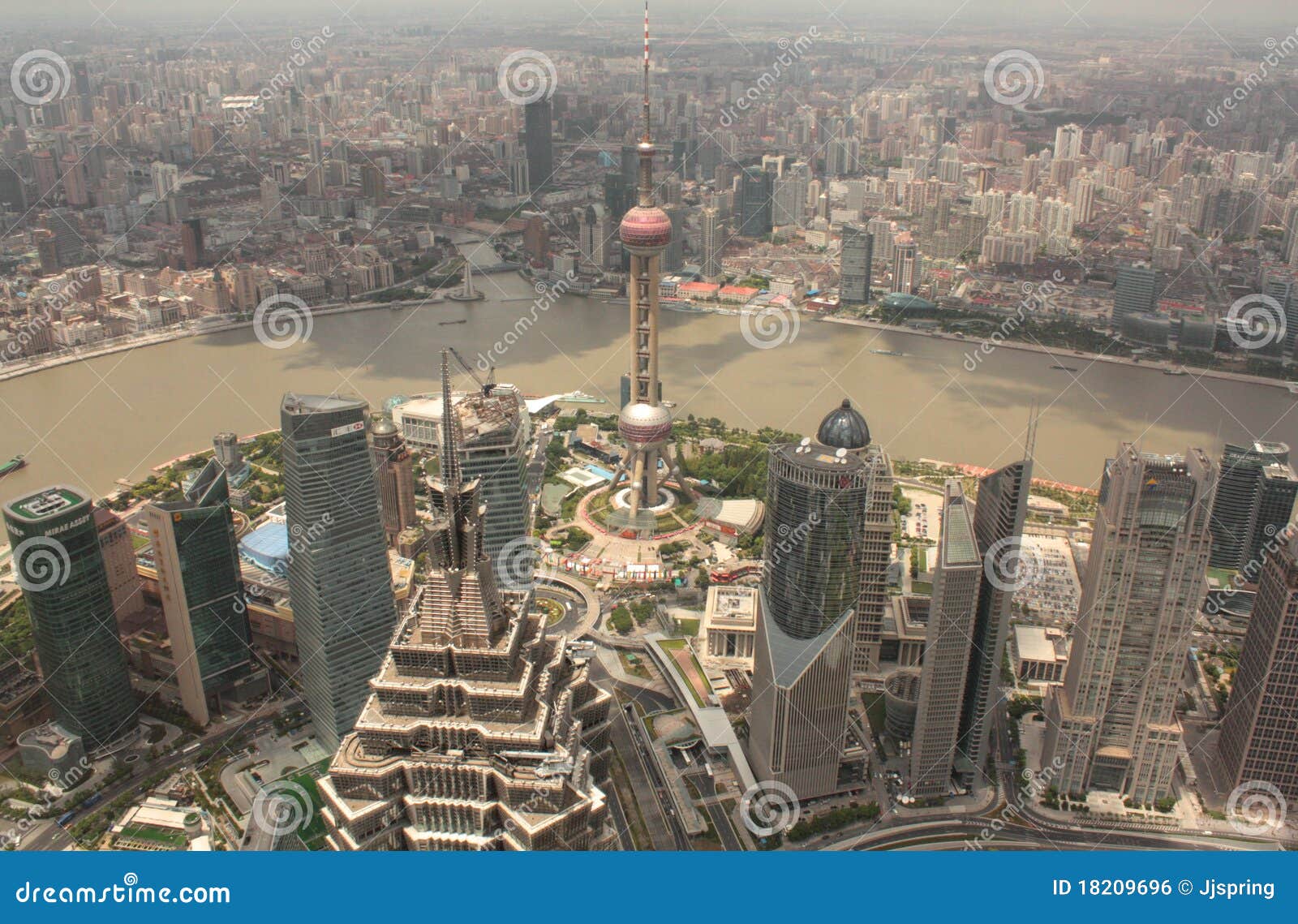 Shanghai Pudong Aerial View Editorial Photo - Image of cross, crossing ...
