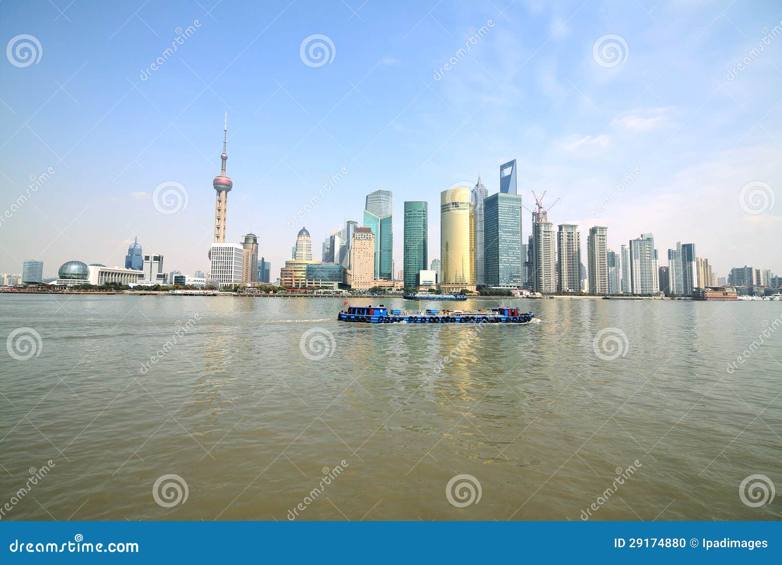 Shanghai S Modern Architecture Cityscape Skyline in the Far East Stock ...