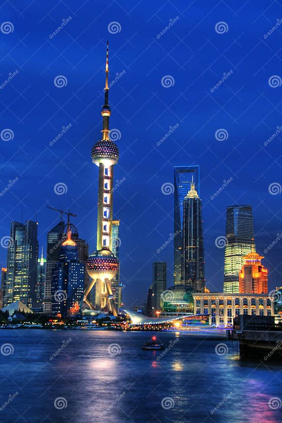 Shanghai Skyline stock image. Image of structure, scene - 13523253