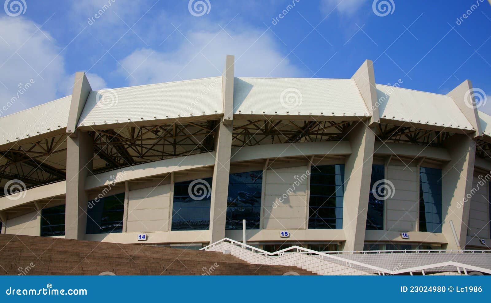 Shanghai stadium stock photo. Image of landmark, sport - 23024980