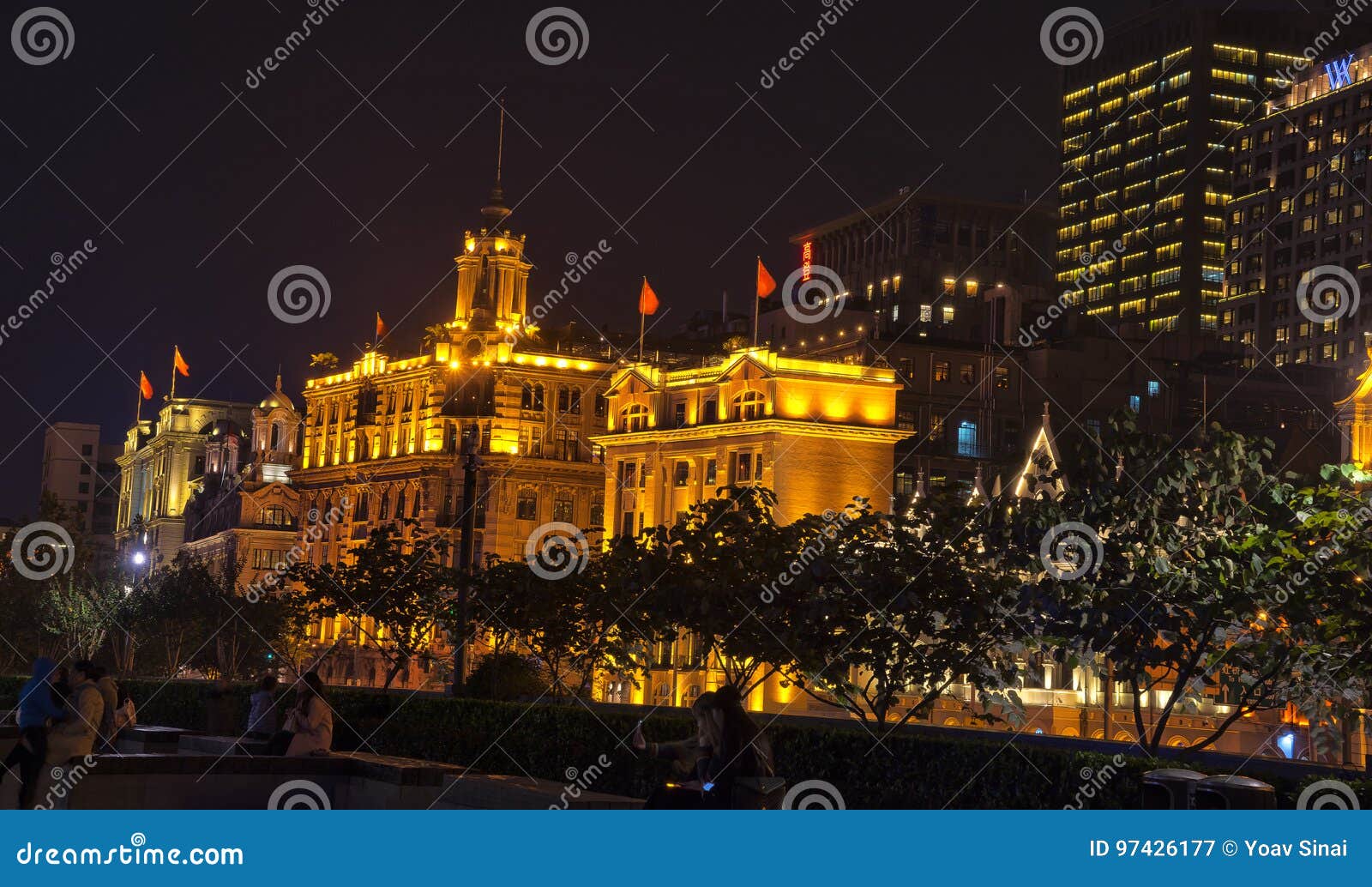 Shanghai Street Night Chaina Editorial Photography - Image of shanghai ...