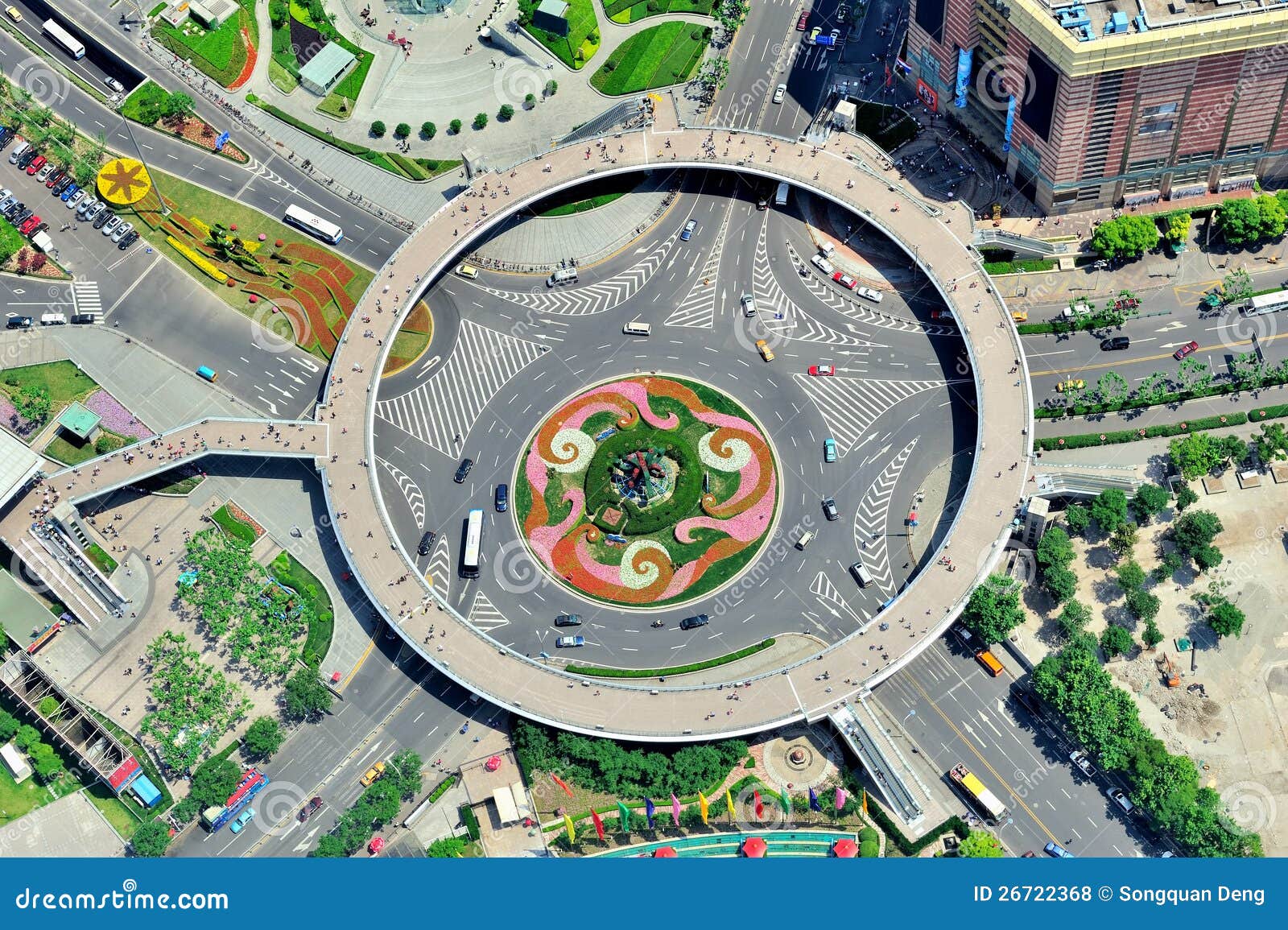 Shanghai Street Roundabout Royalty Free Stock Photos - Image: 26722368