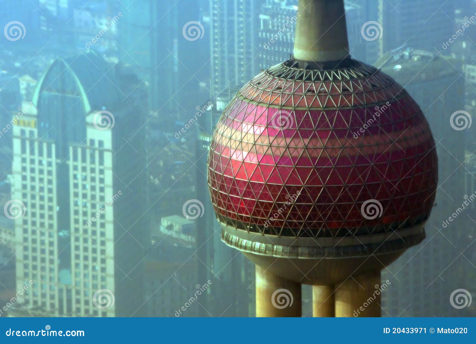Shanghai TV Tower stock image. Image of communication - 20433971