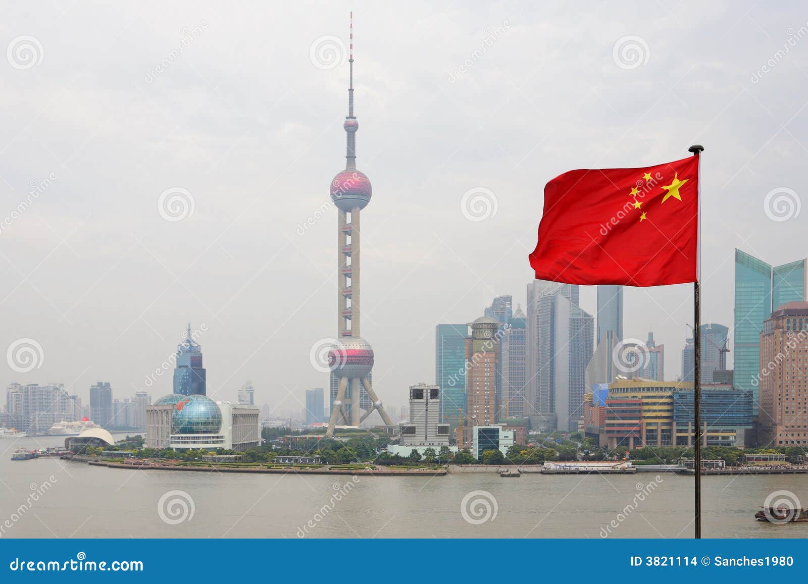 Shanghai view stock photo. Image of built, center, district - 3821114