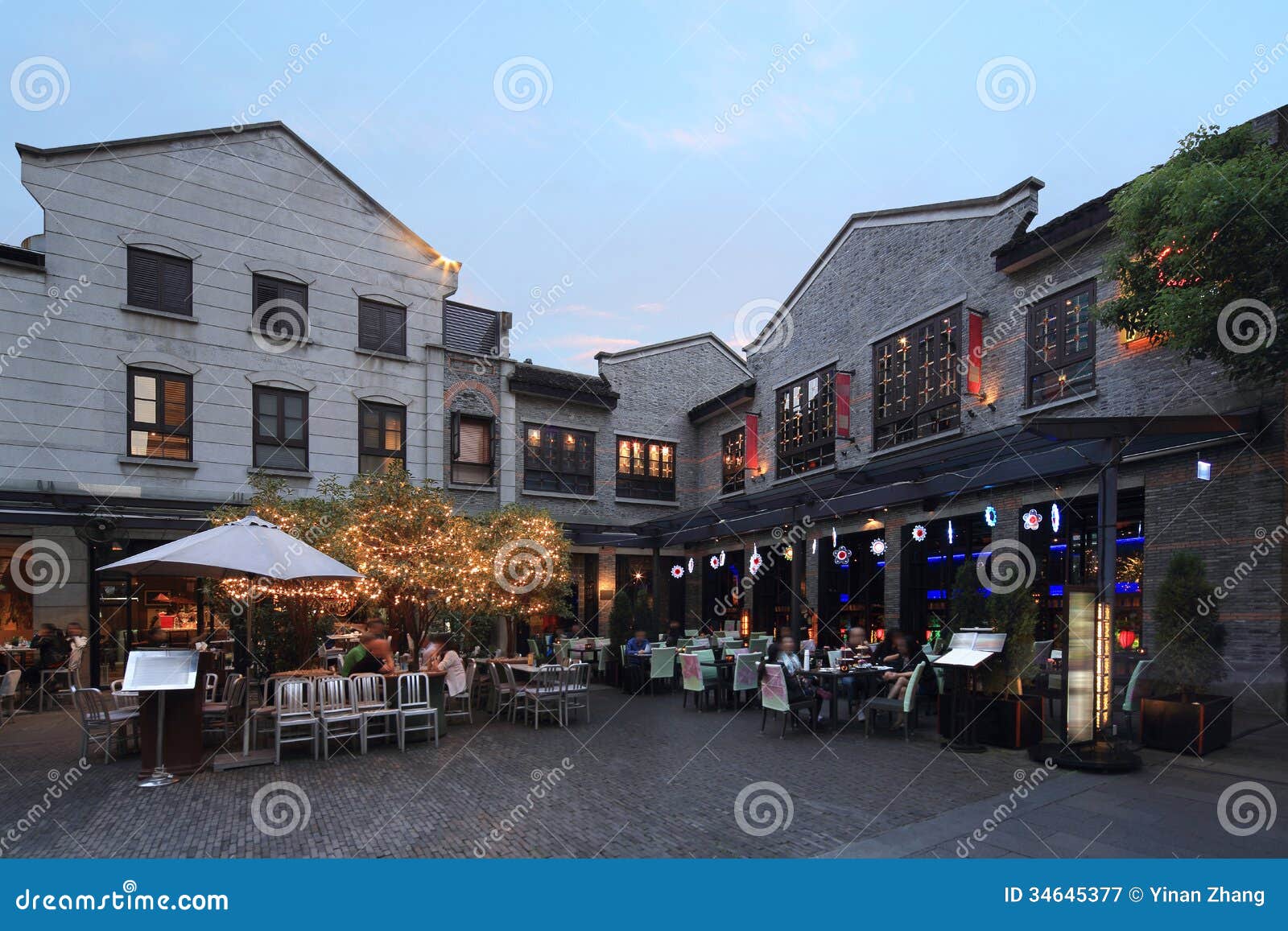 Shanghai the xintiandi stock image. Image of landscape - 34645377