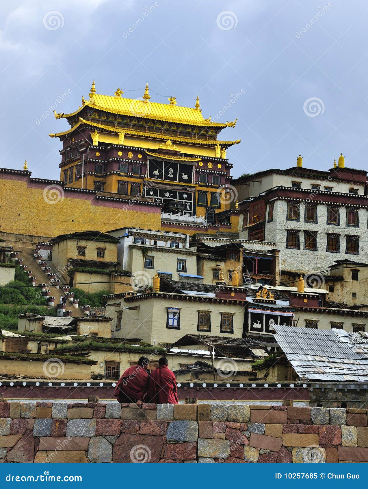Shangri-La - Songzanlin Temple Stock Image - Image of china, scenery ...