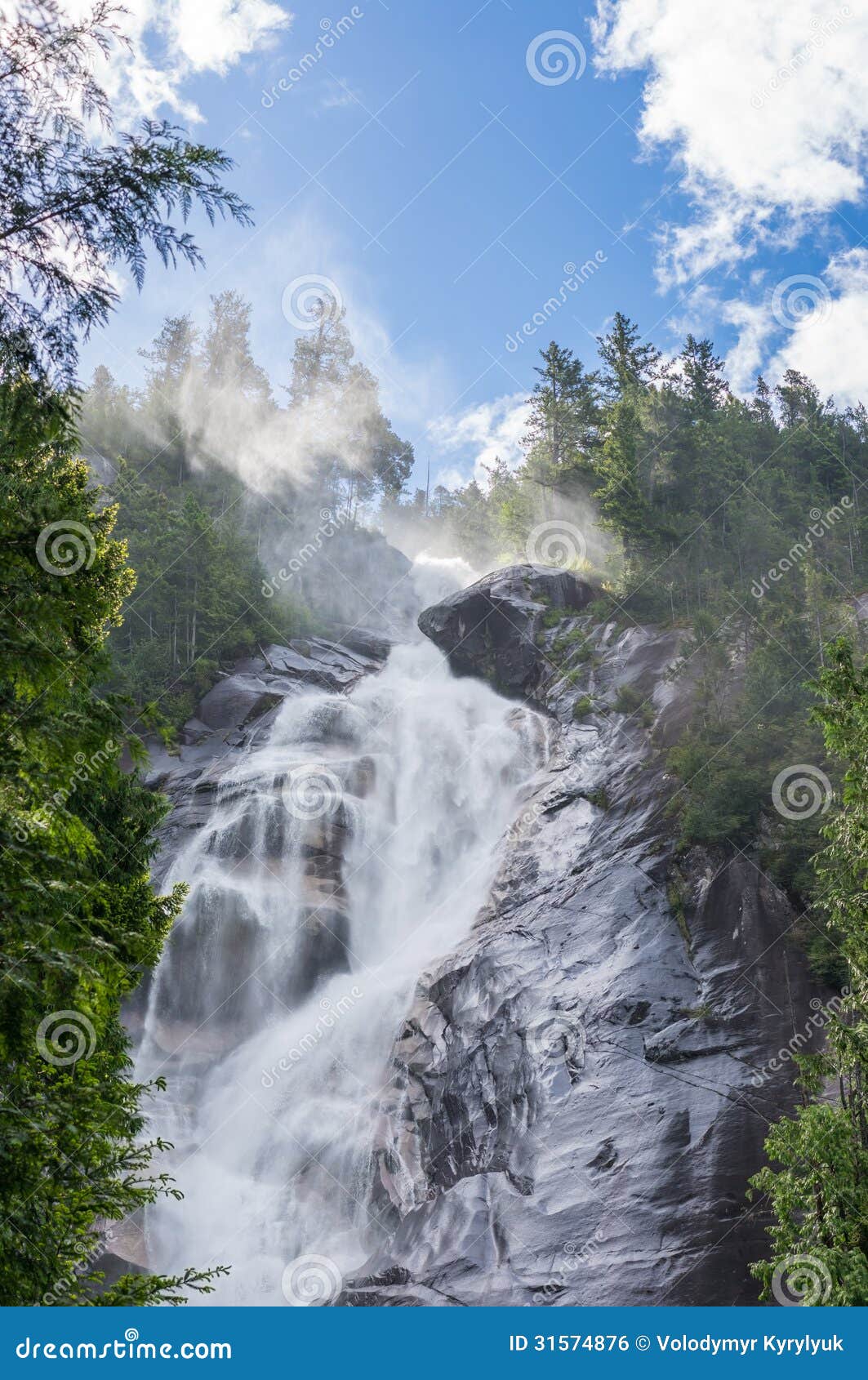 Shannon Falls stock photo. Image of park, bluff, nature - 31574876