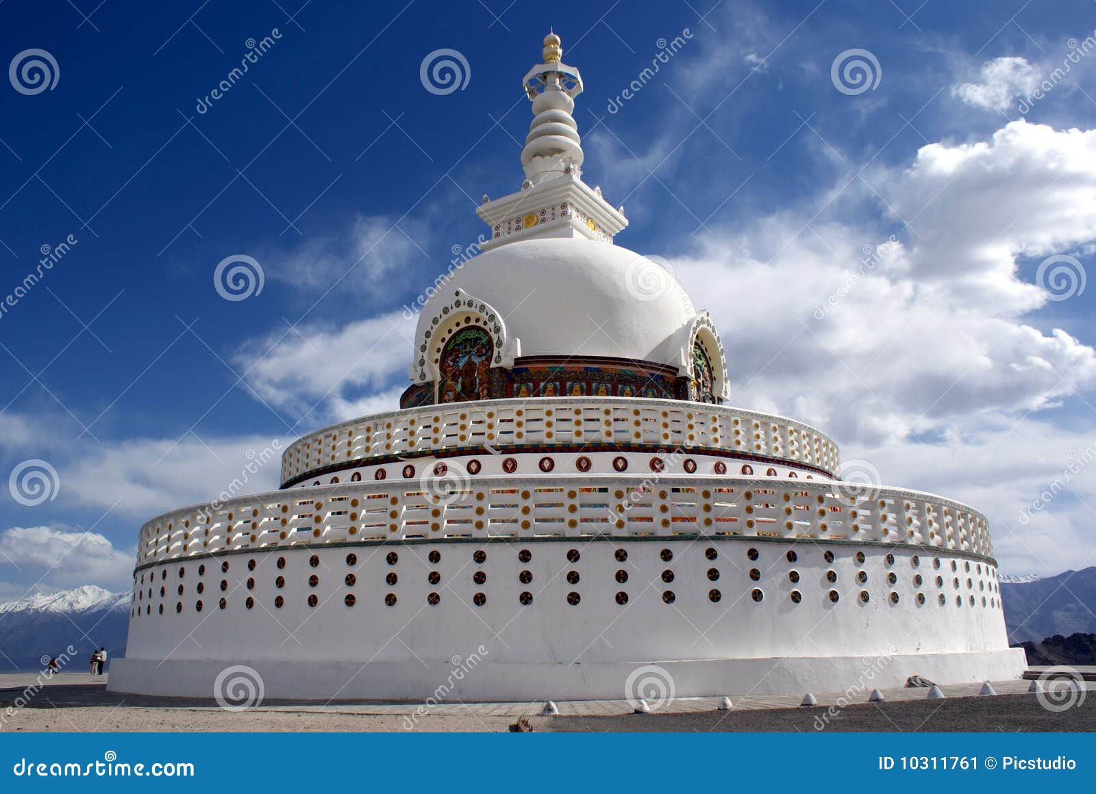 Shanti stupa stock image. Image of stupa, ancient, stupha - 10311761