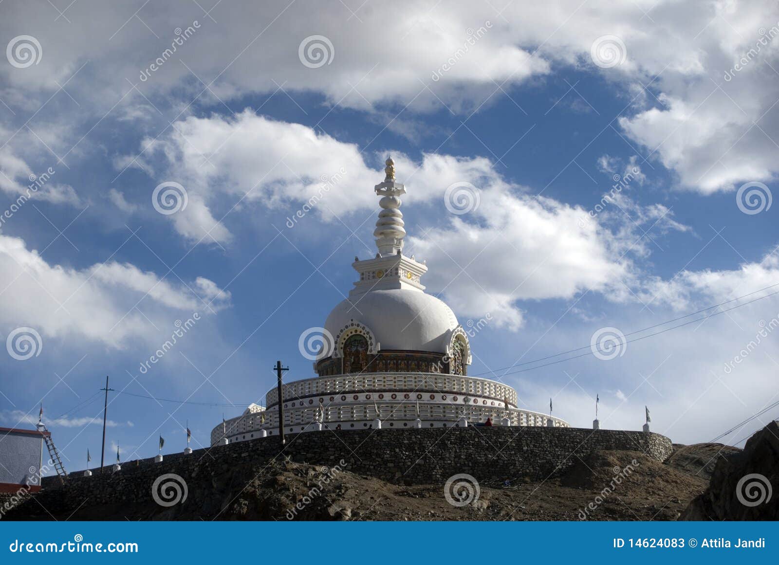 Shanti Stupa, Leh, Ladakh, India Stock Image - Image of architect ...