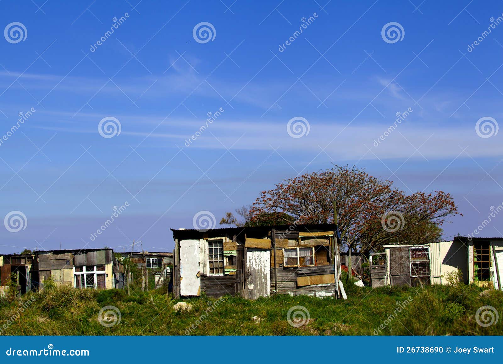 Shanty town. stock photo. Image of rustic, informal, house - 26738690