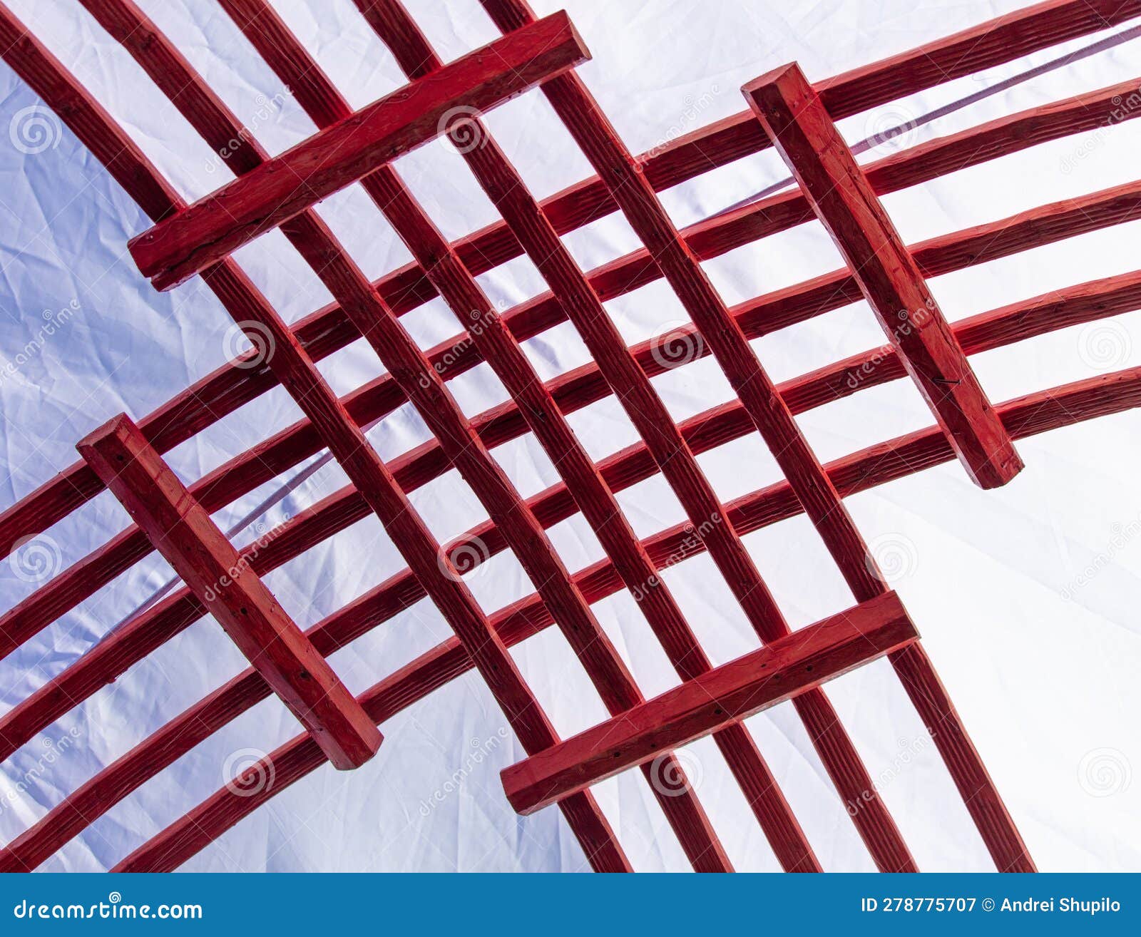 Shanyrak Ceiling in a Kazakh Yurt As a Background Stock Image - Image ...