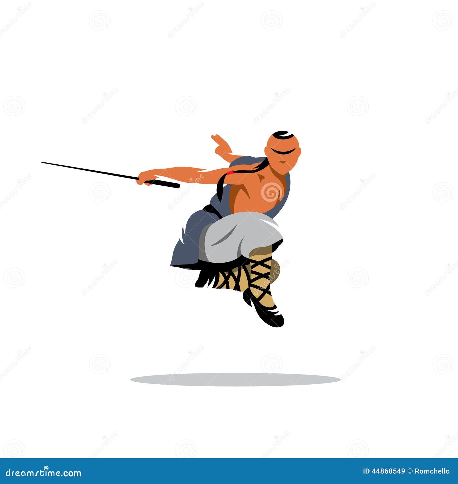 Shaolin monk veector sign stock illustration. Illustration of karate ...