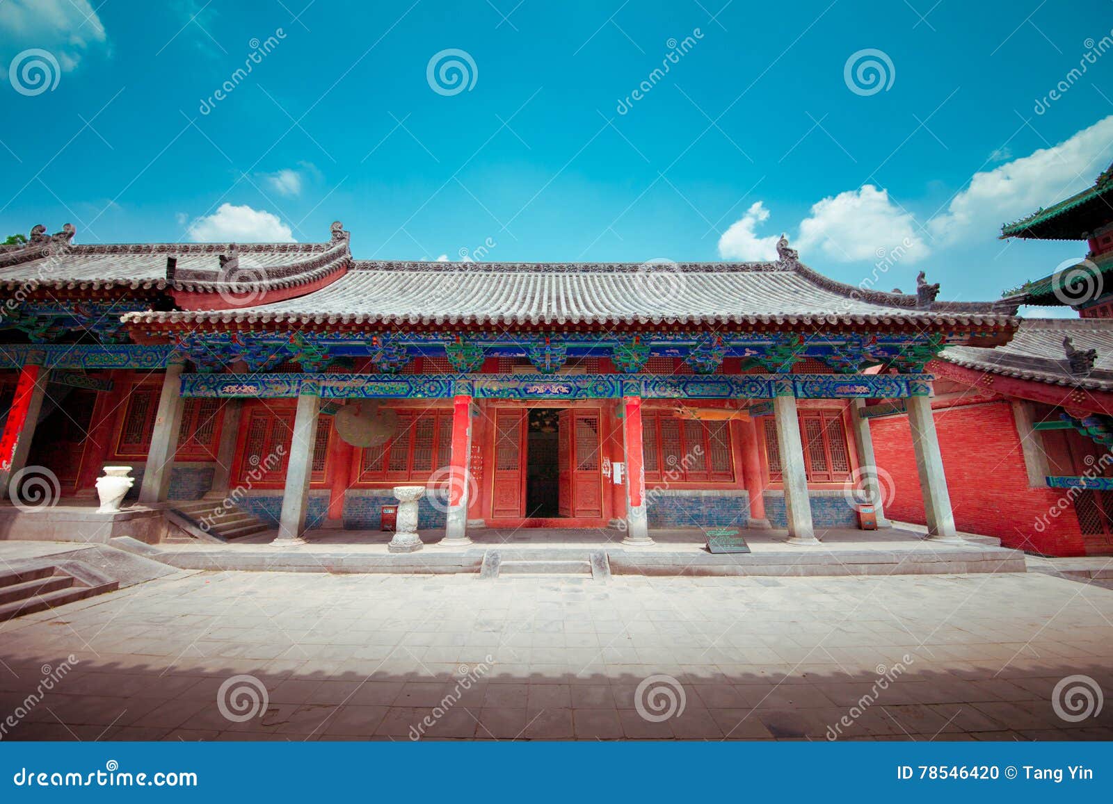 Shaolin temple of China stock photo. Image of tour, beautiful - 78546420