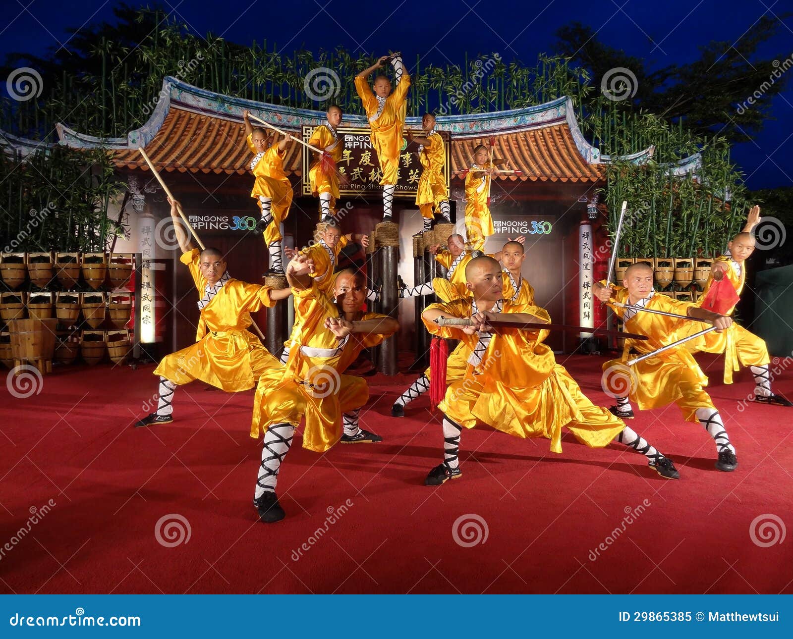 Shaolin Temple of China Performs in NP360 Editorial Image - Image of ...