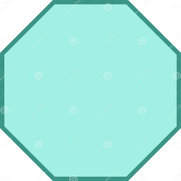 Octagon Shape in Geometric for Mathematics and Science Stock Vector ...