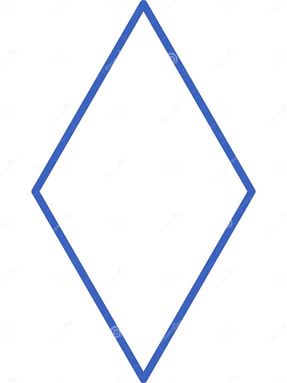 Diamond Shape in Geometric for Mathematics and Science Stock Vector ...
