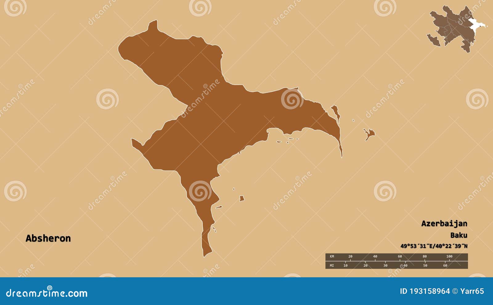 Absheron, Region of Azerbaijan, Zoomed. Pattern Stock Illustration ...