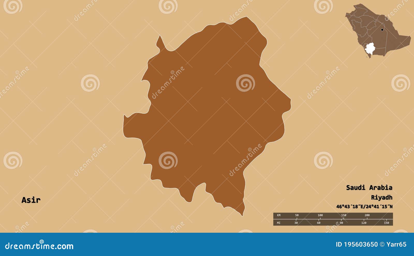 Asir, Region of Saudi Arabia, Zoomed. Pattern Stock Illustration ...