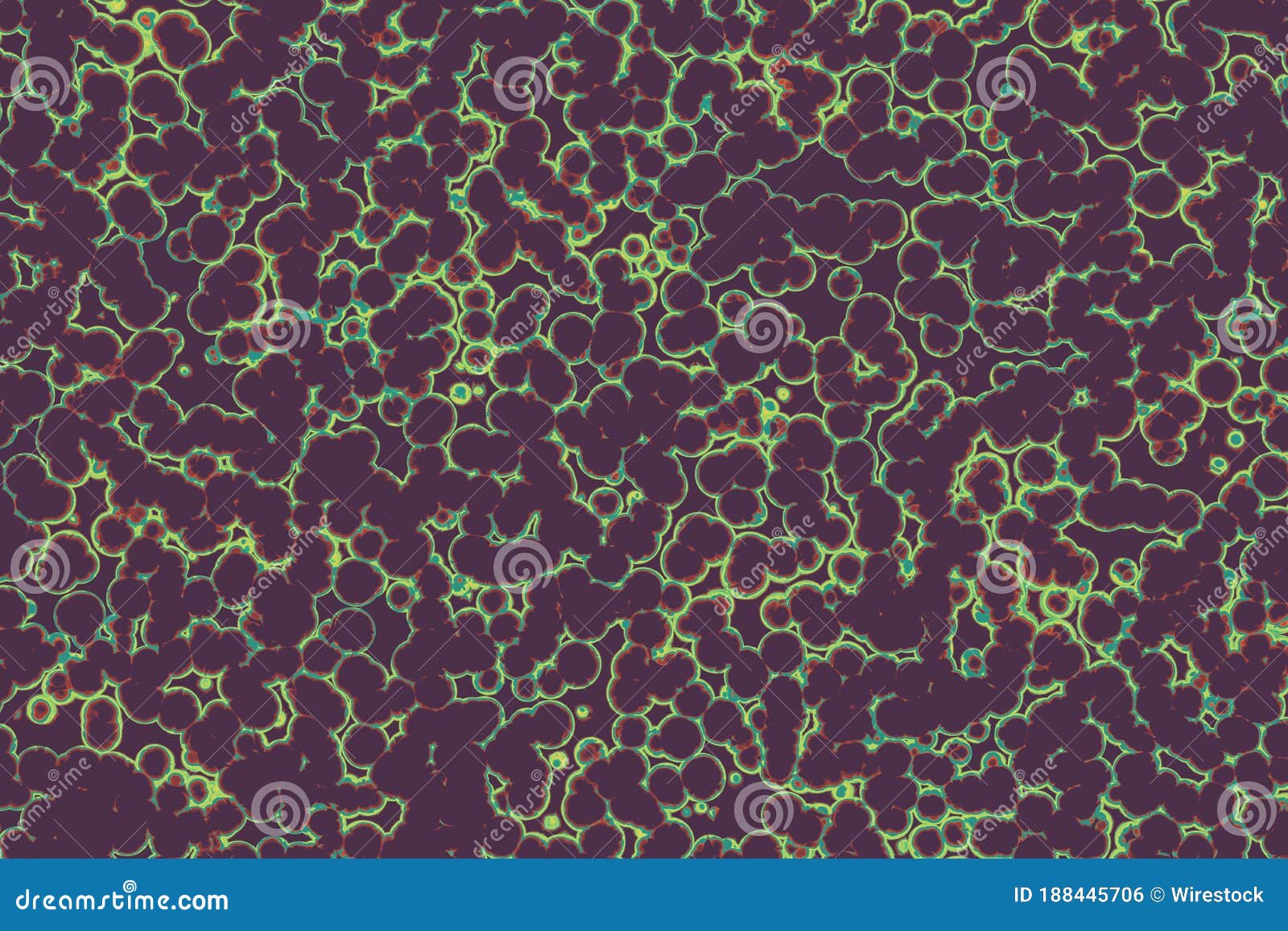Shape of Bacterial Cell - Abstract Colorful Background Illustration ...