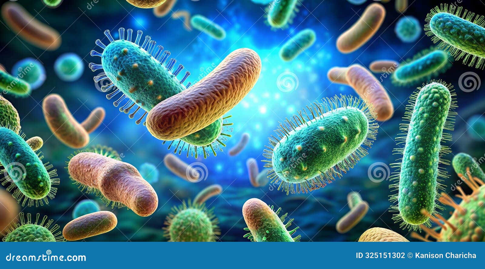 Shape of Bacterial Cell Cocci Bacilli Spirilla Bacteria Generative AI ...