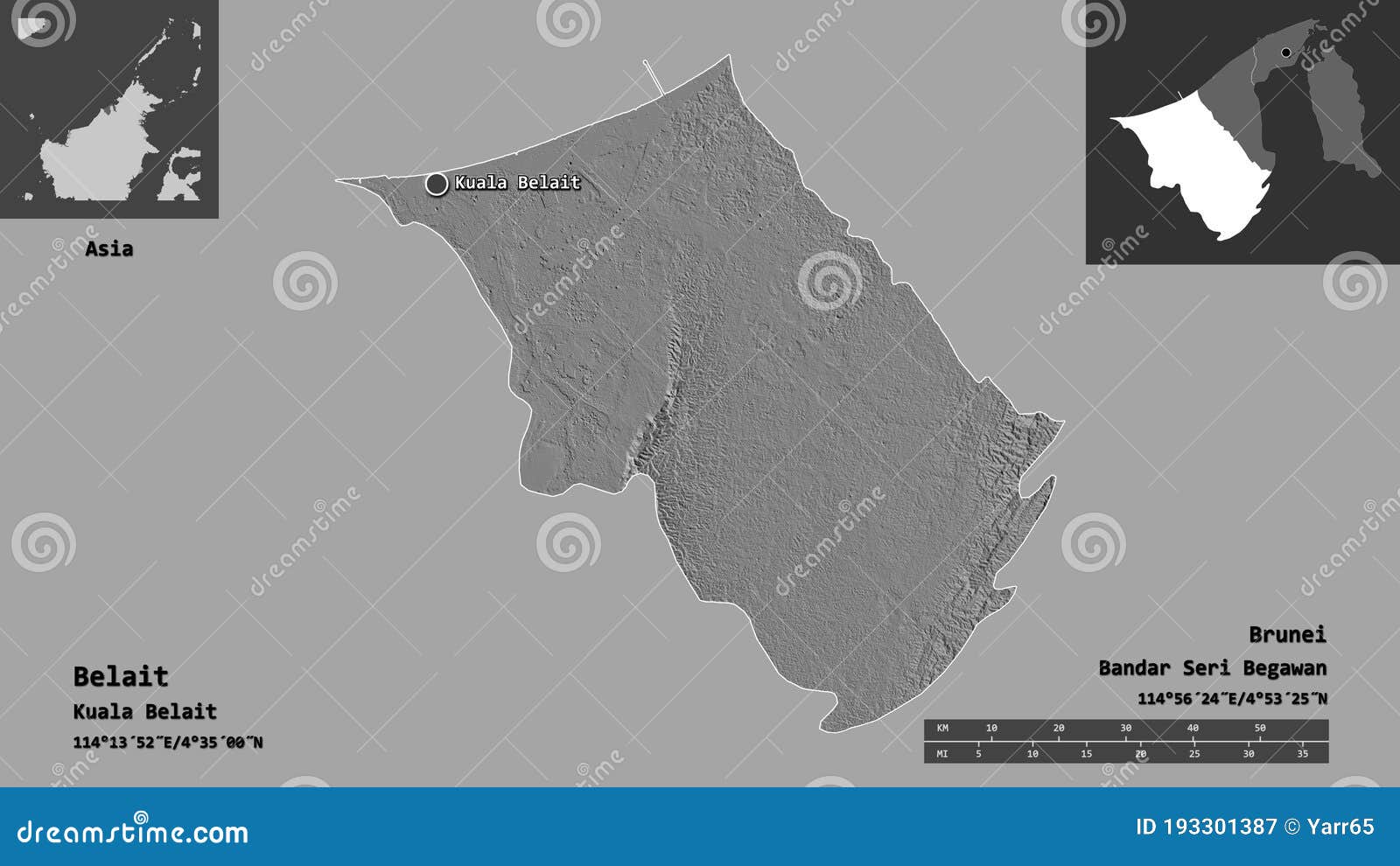 Belait, District of Brunei,. Previews. Bilevel Stock Illustration ...