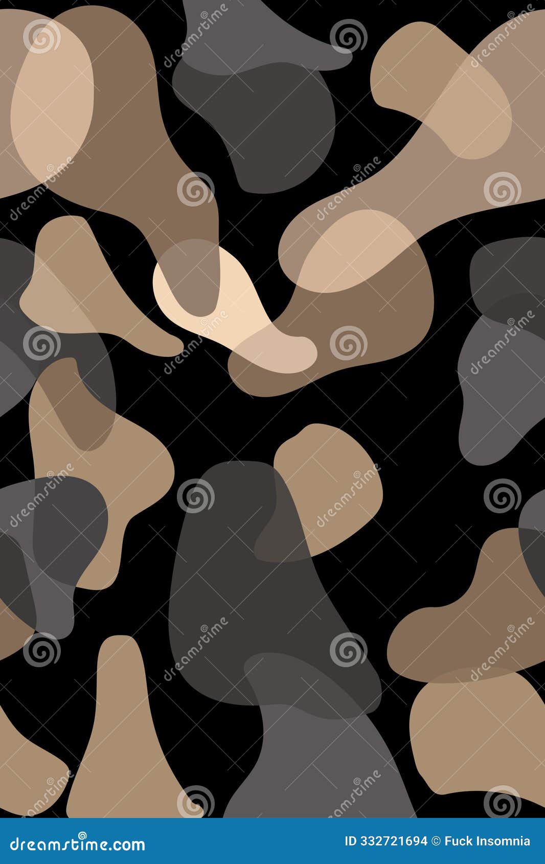 Camouflage Pattern or Random Shape Blue Stock Vector - Illustration of ...