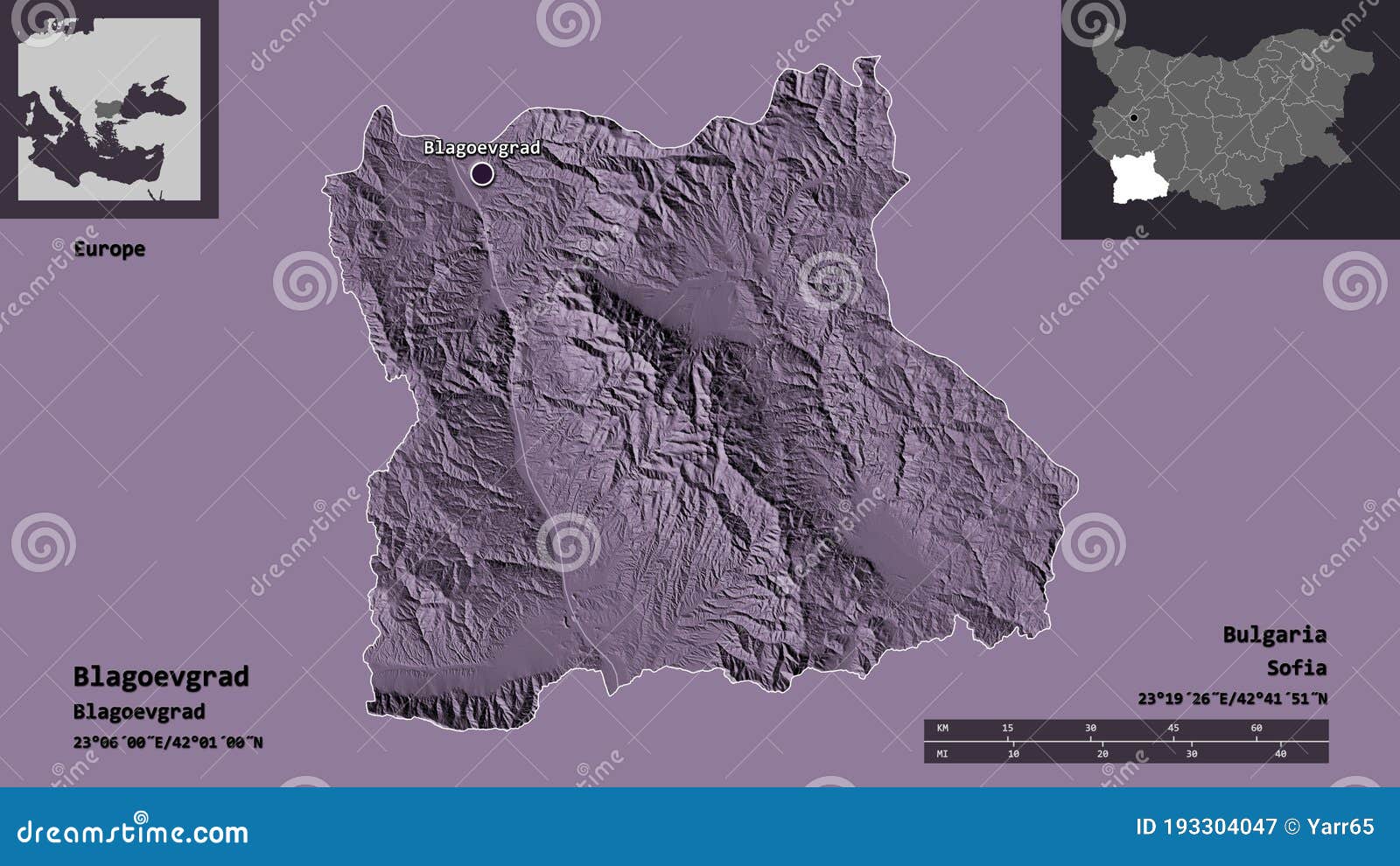 Blagoevgrad, Province of Bulgaria,. Previews. Administrative Stock ...